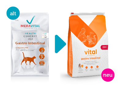 Aus MERA VITAL wird vital - mera - The Petfood Family
