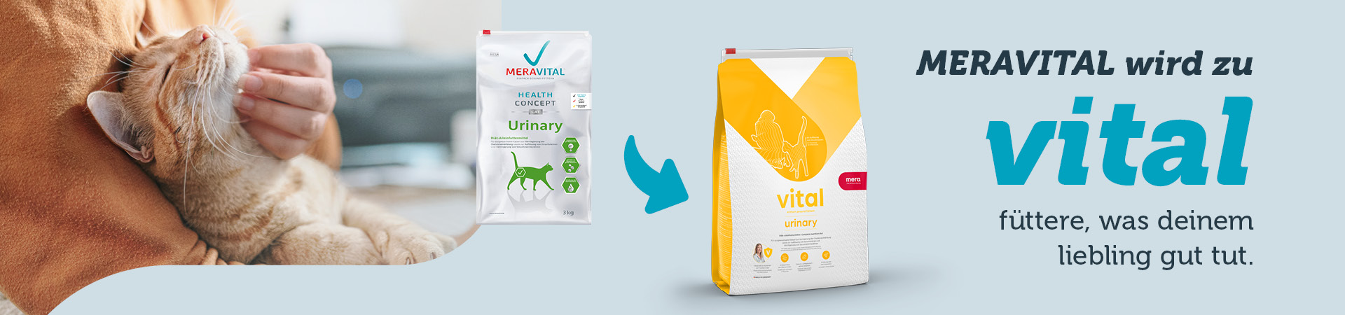 Aus MERA VITAL wird vital - mera - The Petfood Family